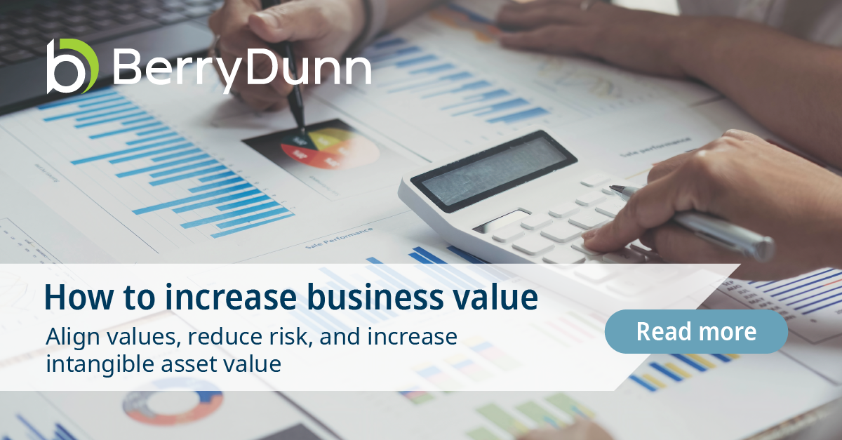 Intangible Asset Value | Business Valuation | BerryDunn