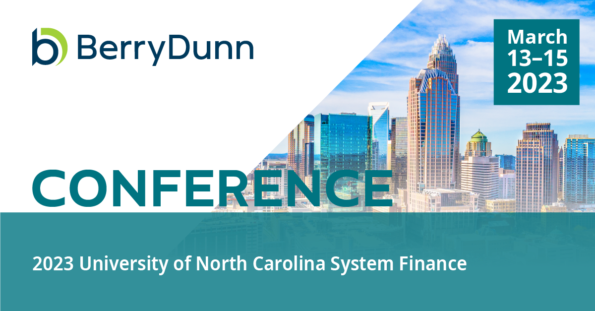 2023 UNC System Finance Conference | BerryDunn