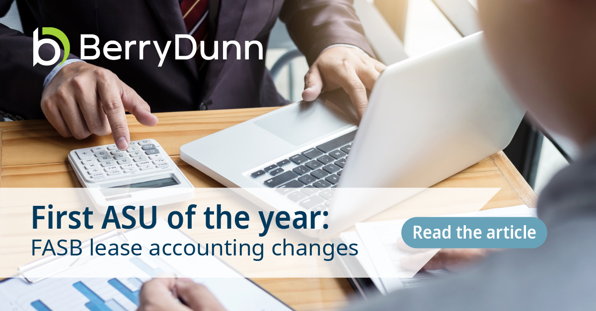 Changes to lease accounting: FASB issues first ASU of 2023 | BerryDunn