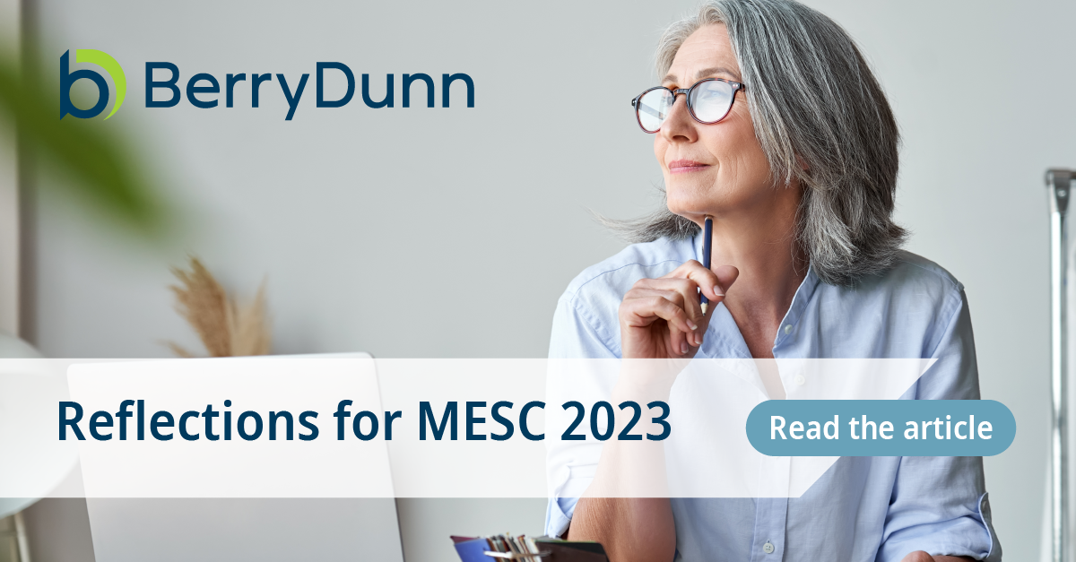 Reflections from MESC 2023 | BerryDunn