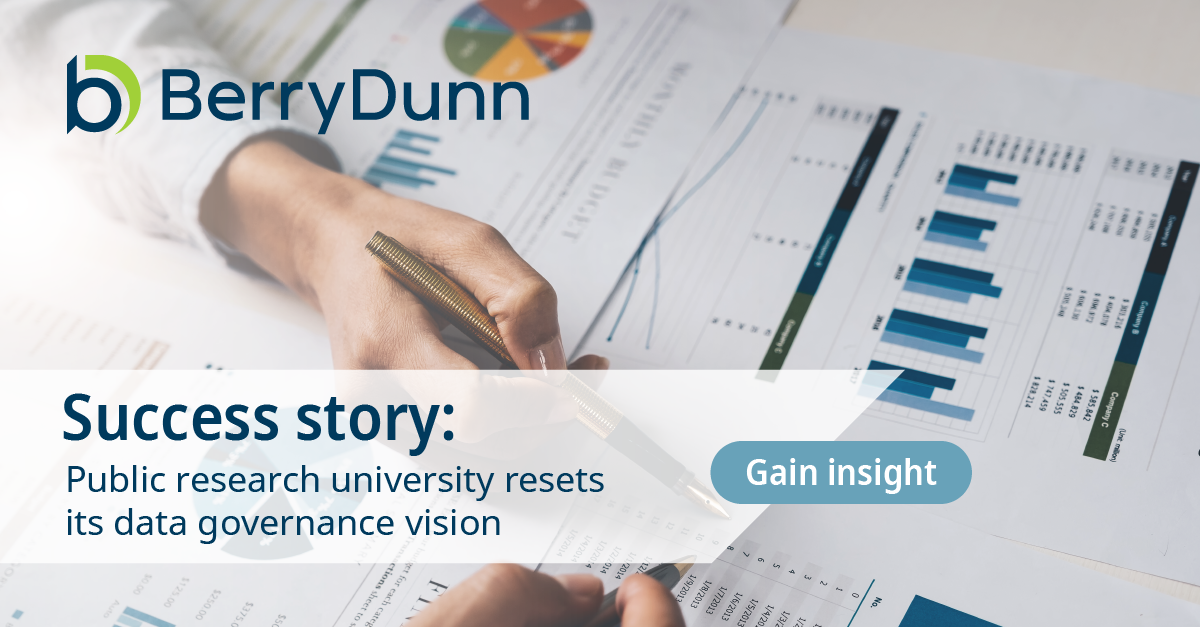 Data Governance Vision for Public Research University | BerryDunn