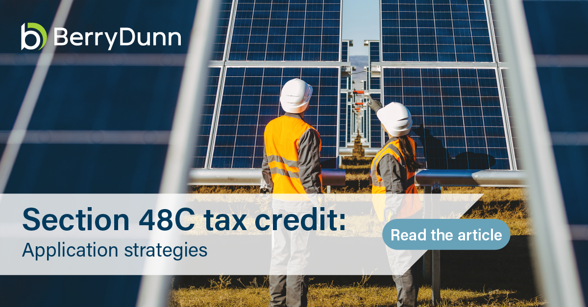 Section 48C Tax Credit: Round 2 Applications | BerryDunn