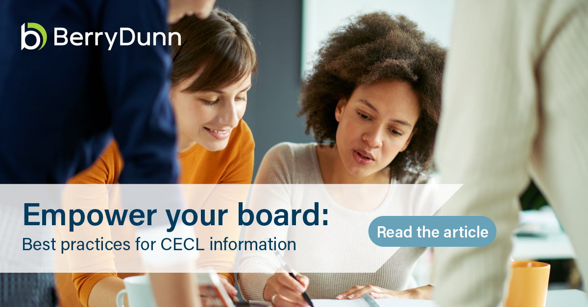 CECL updates for your board | BerryDunn