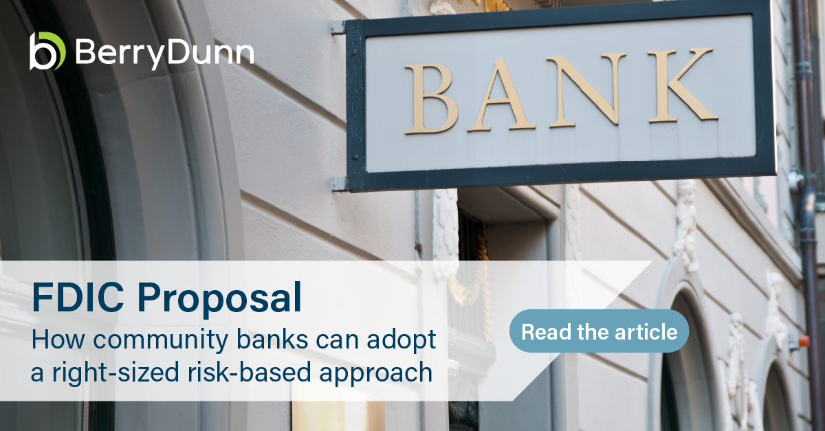 FDIC Proposal: How Community Banks Can Adopt a Right-sized Risk-based ...