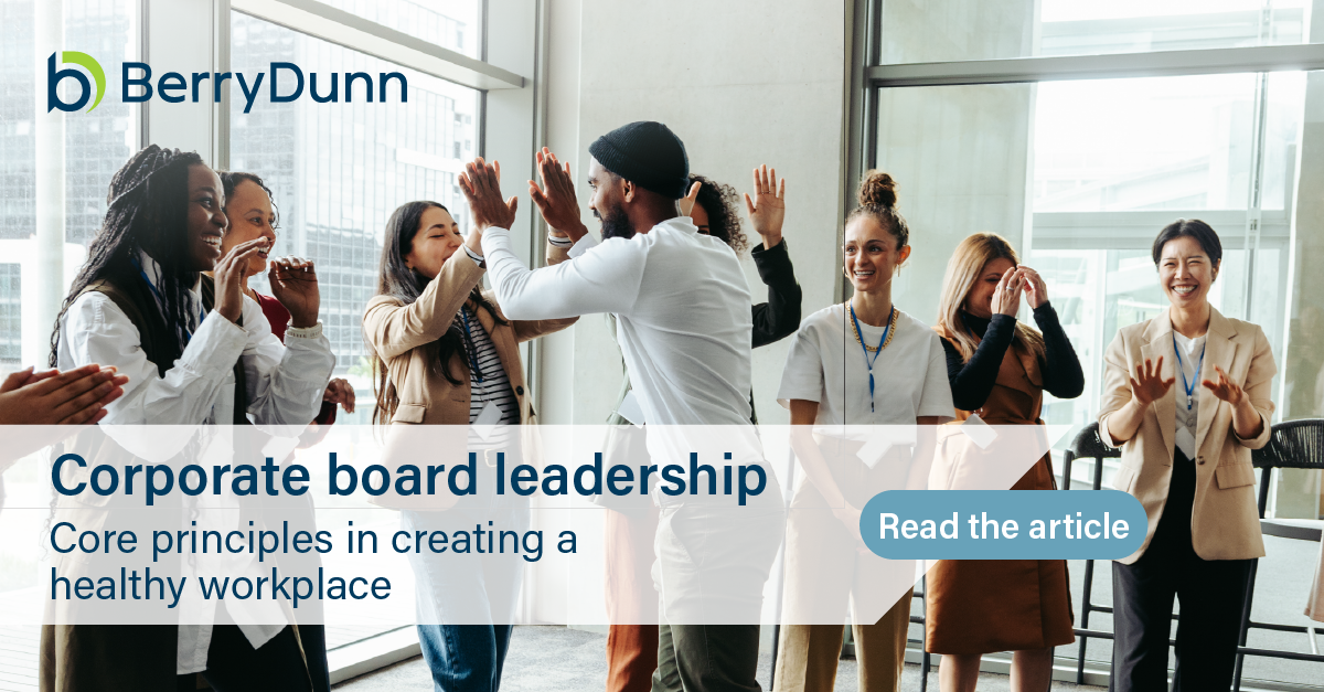 Board leadership series: The key to a productive and healthy workforce ...
